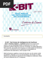 K-BIT Cuaderno de Examen | PDF