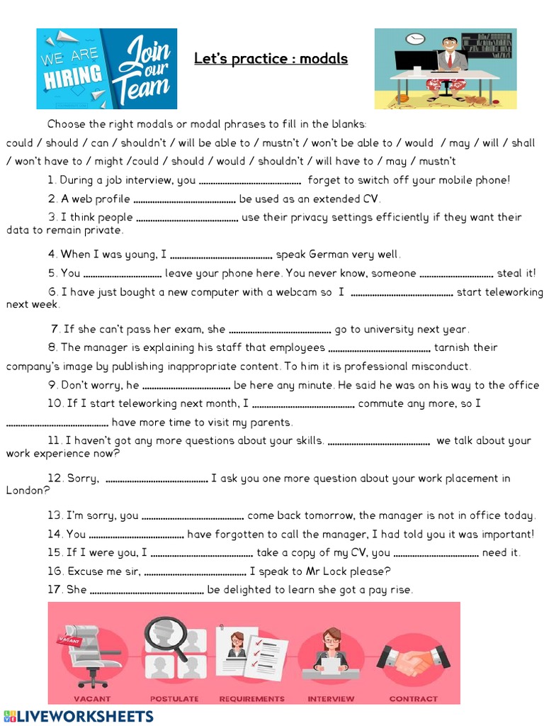 Let's Practice: Modals | PDF