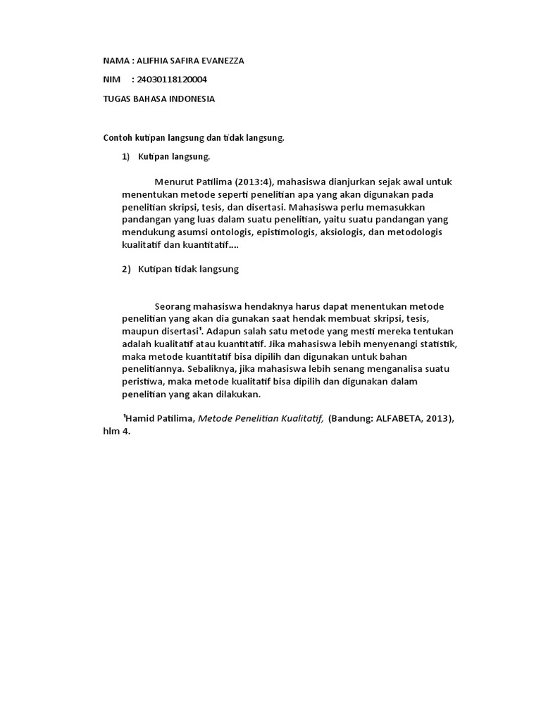 Contoh Kutipan | PDF