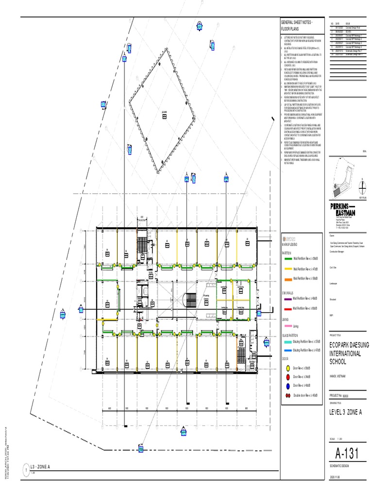 General Sheet Notes - Floor Plans: Ecopark Daesung International School ...