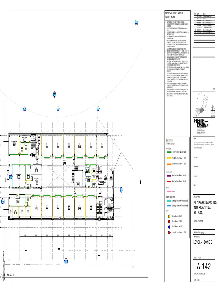 General Sheet Notes for Floor Plans | PDF | Wall | Architect