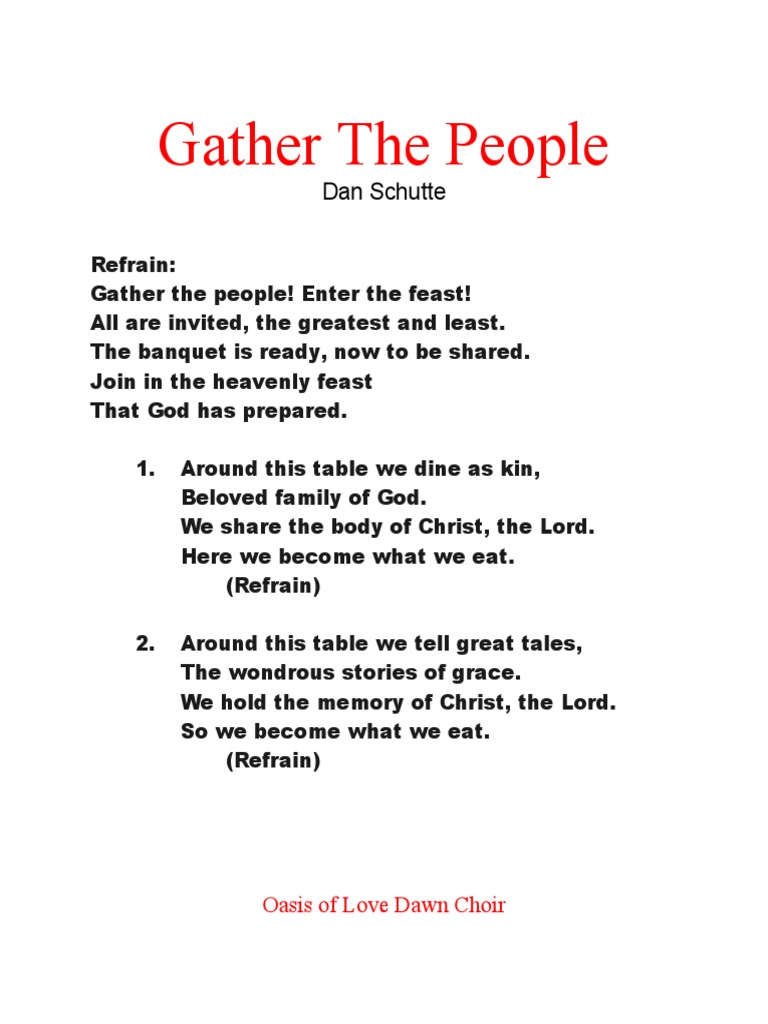 Gather The People | PDF