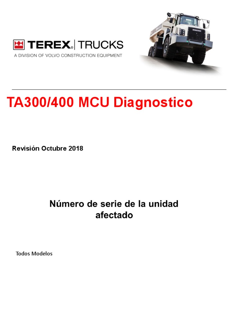 TA300-400 Diagnostico MCU | PDF