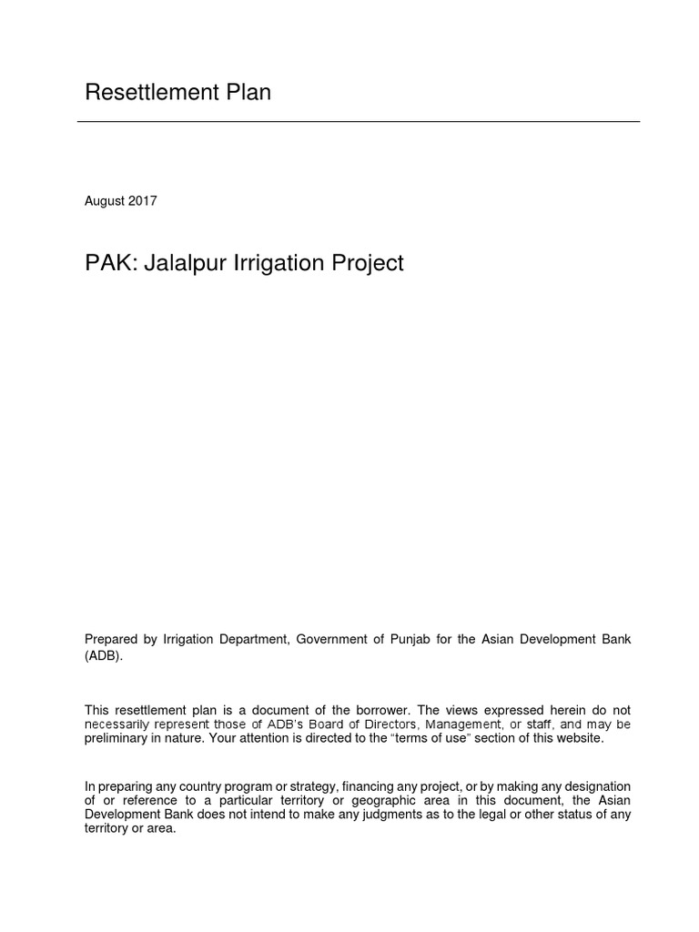 Jalalpur Irrigation Project | PDF | Eminent Domain | Indigenous Peoples