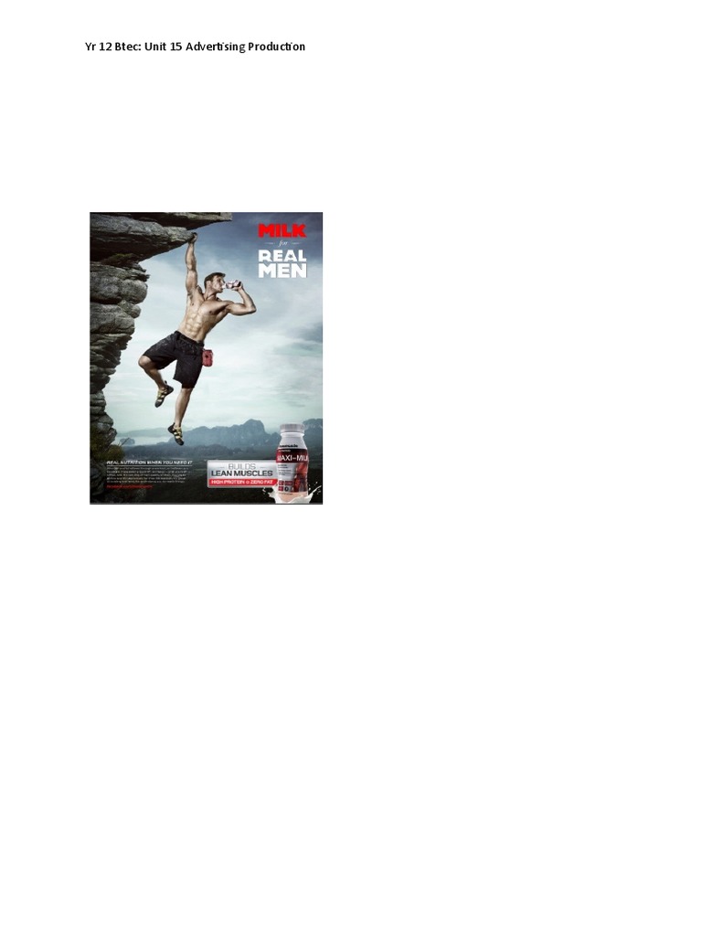 Advert Analysis Aimed at Men | PDF | Advertising