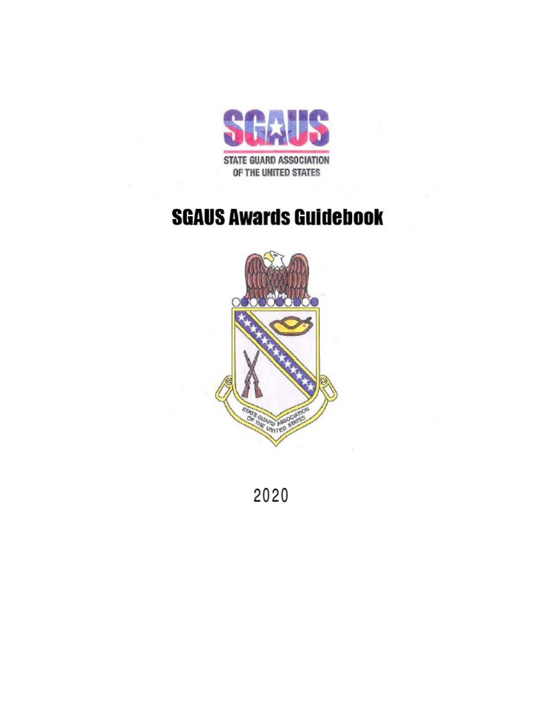 2020 SGAUS Awards Guidebook 20NOV2019 1 | PDF | United States ...