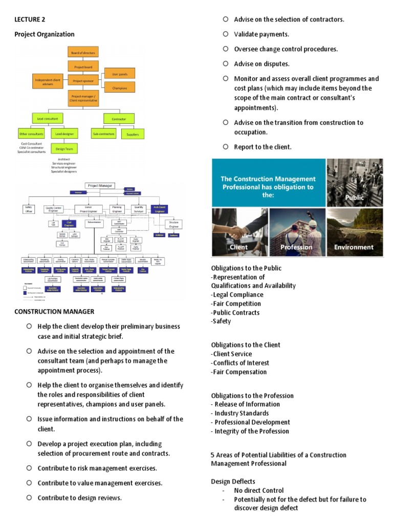 Lecture 2 | PDF | Construction Management | General Contractor