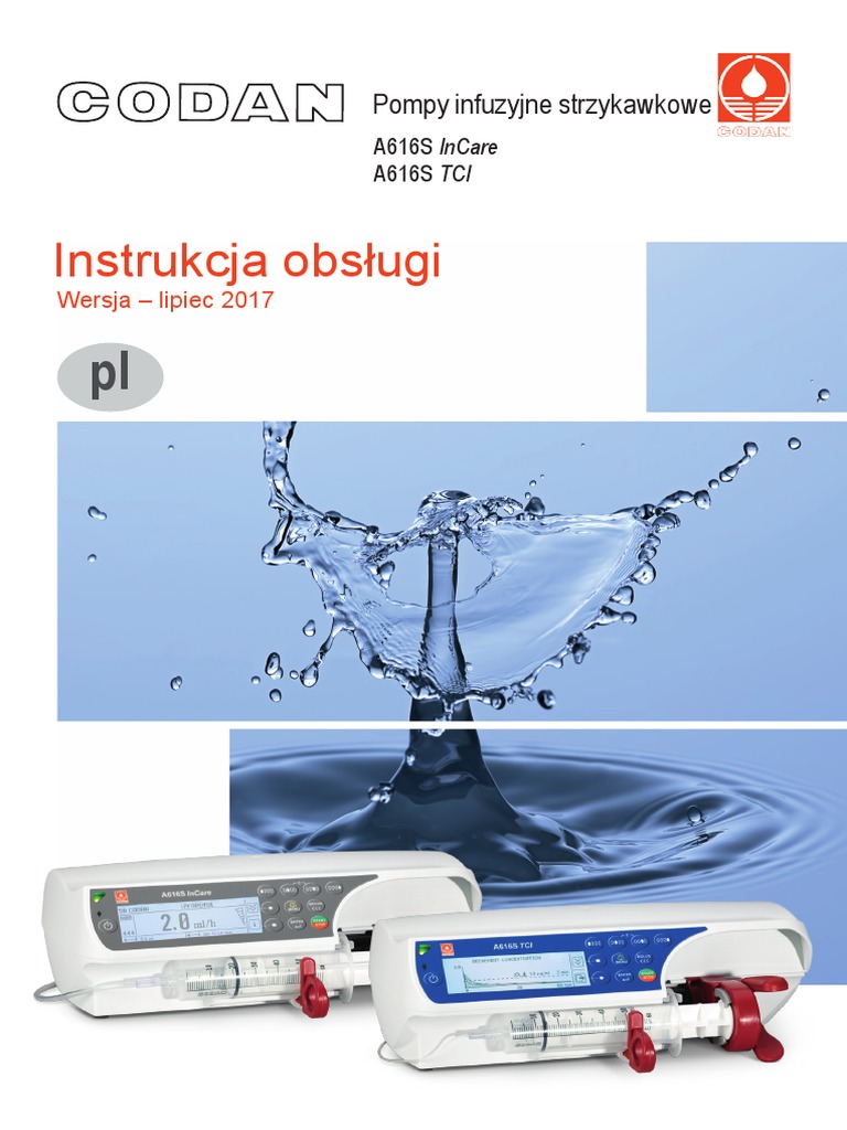 Instrukcja Obsługi: Pompy Infuzyjne Strzykawkowe | PDF