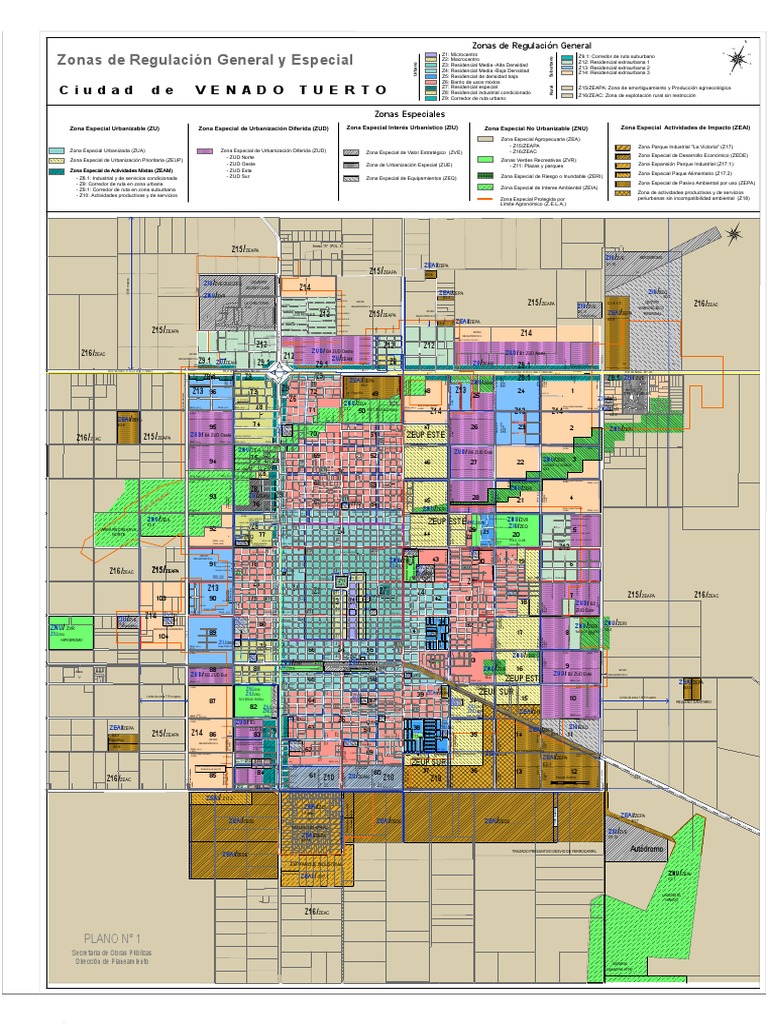 Plano - 1 - Zonificacion Venado Tuerto | PDF
