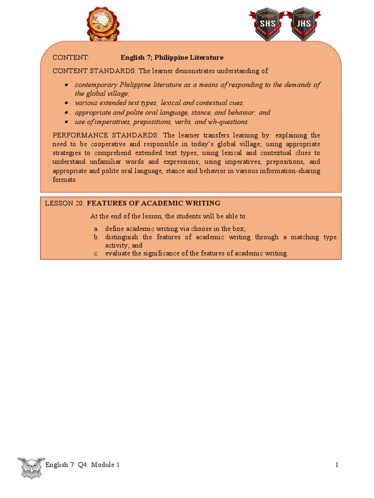 Answer Key Grade 7 | PDF | Essays | Sentence (Linguistics)