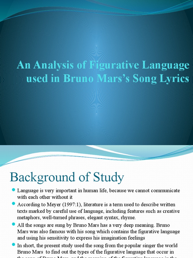 An Analysis of Figurative Language Used in Bruno | PDF | Data | Analysis