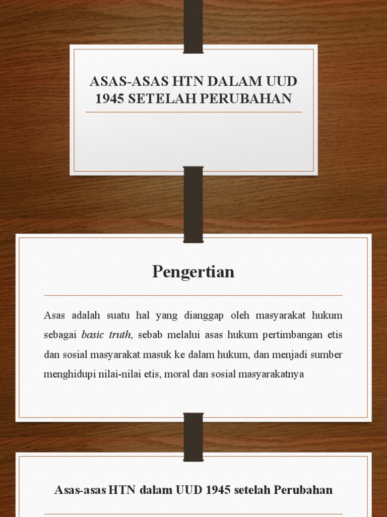 Asas-Asas HTN Dalam Uud 1945 Setelah Perubahan | PDF | Politik