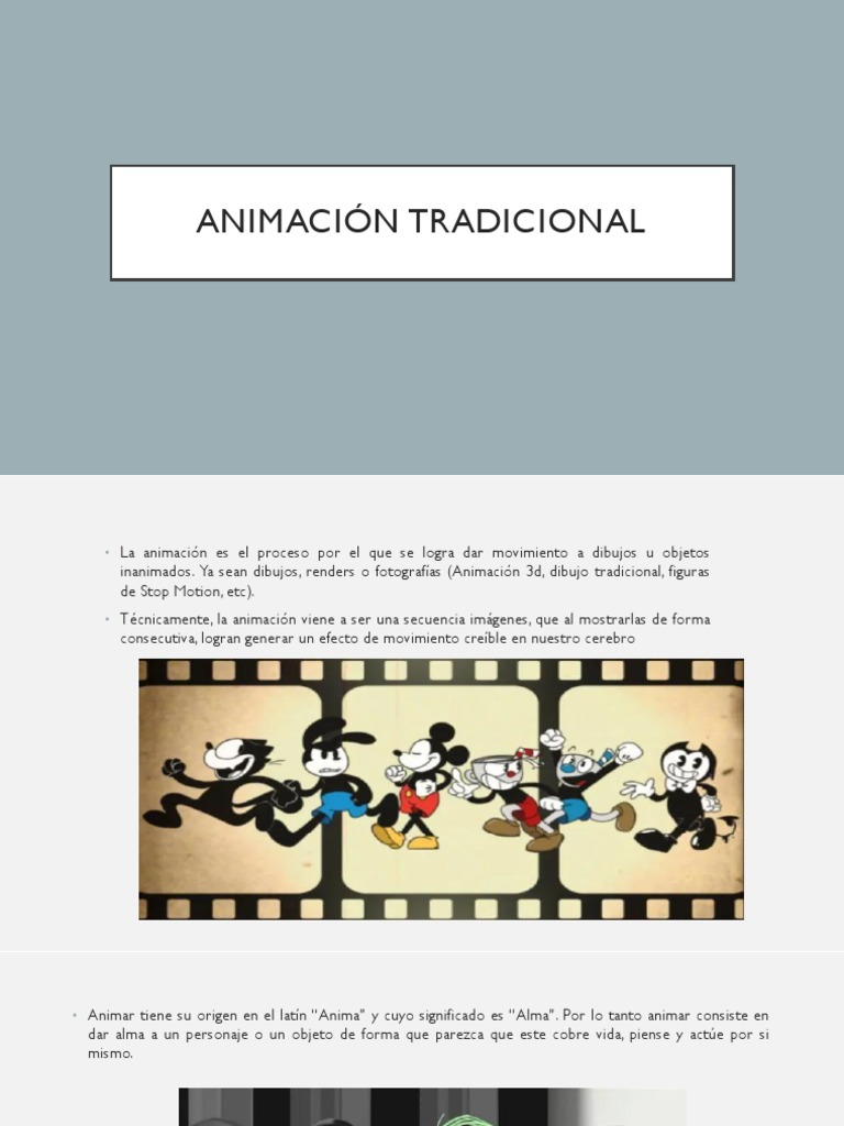 Introducción a la Animación Tradicional | PDF | Animación | Gráficos de ...