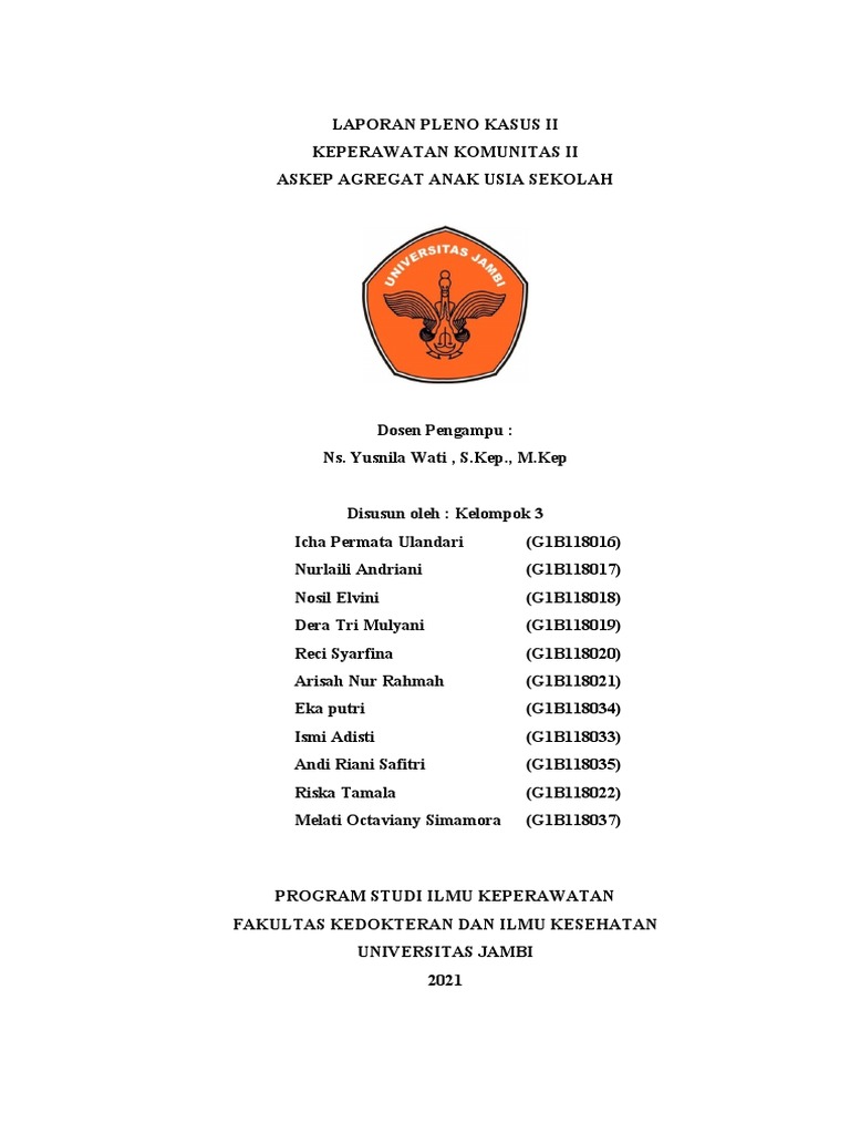 LAPORAN PLENO KASUS 2 kOMUNITAS II | PDF