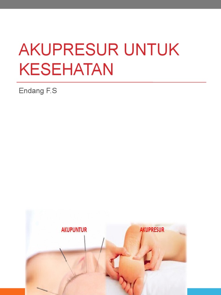 Manfaat dan Teknik Akupresur untuk Kesehatan | PDF