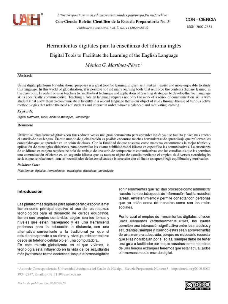 Herramientas Digitales para La Enseñanza Del Idioma Inglés Act 2 Bloque 3 | PDF | Aprendizaje ...