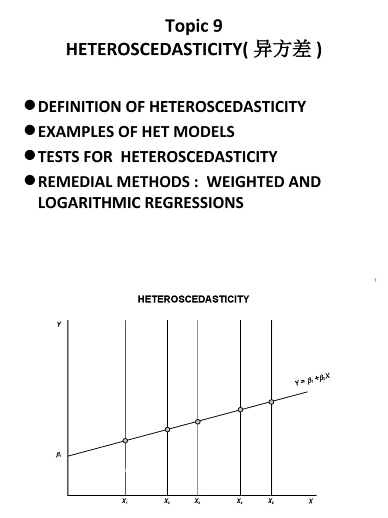 Topic 9 Heteroscedasticity | PDF | Heteroscedasticity | Errors And ...