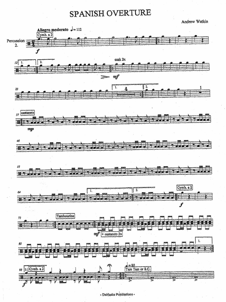 Spanish Overture Perc 2 | PDF