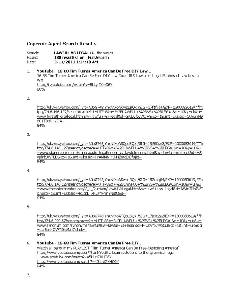 Lawful Vs Legal | PDF | Web Development | Internet Standards