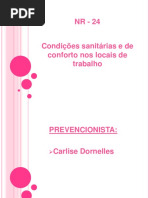 NR 24: Condições Sanitárias no Trabalho | PDF | Banheiro | Chuveiro