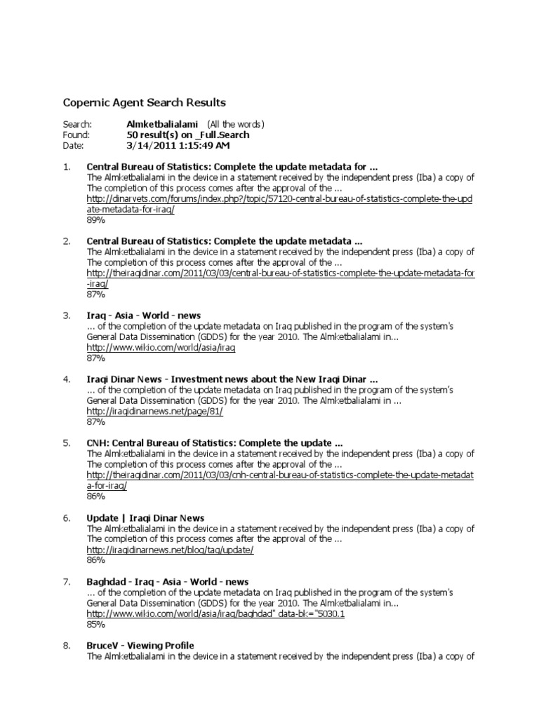 Copernic Agent Search Results | PDF | Metadata | Information Technology ...