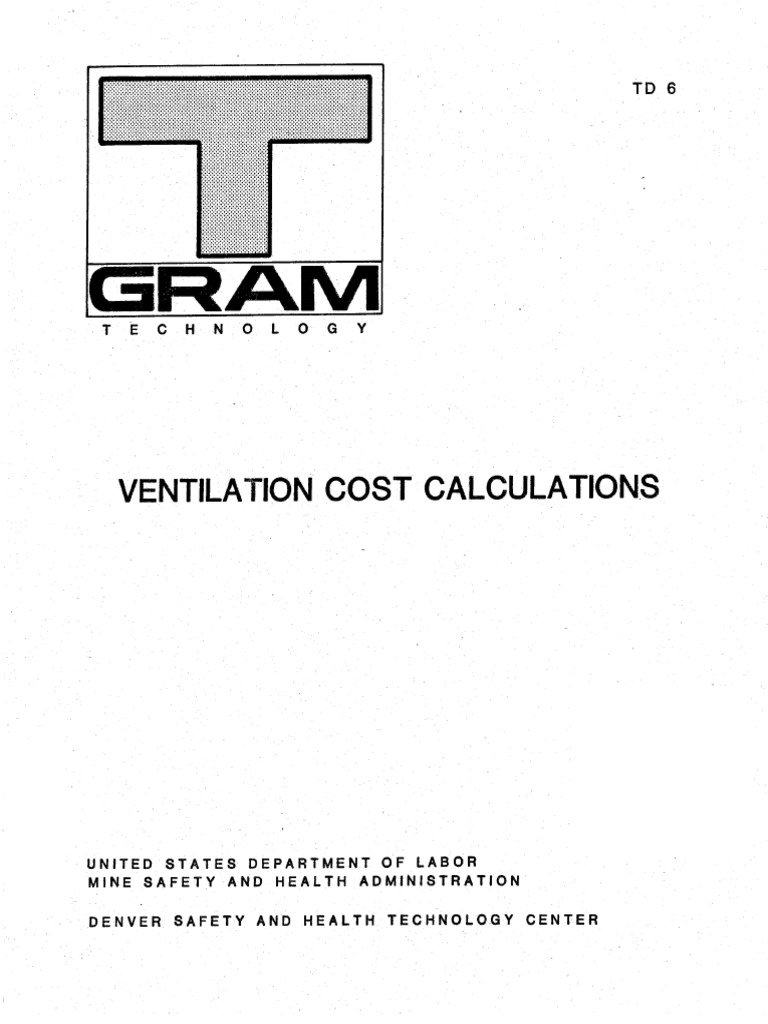 Ventilation Cost Calculations | PDF | Horsepower | Ventilation ...