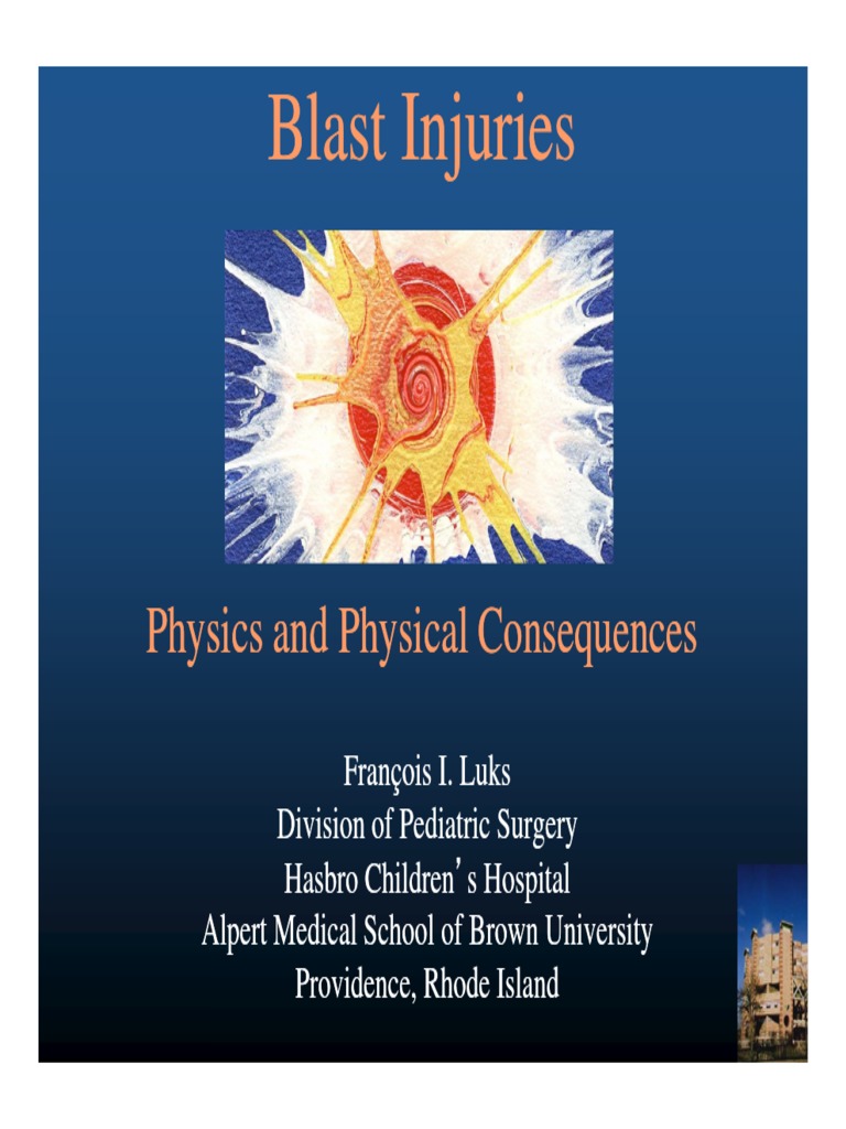 Blast Injuries Slides | PDF | Injury | Medical Specialties