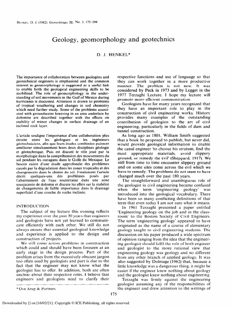 Geology, Geomorphology and Geotechnics | PDF | Geotechnical Engineering | Waves