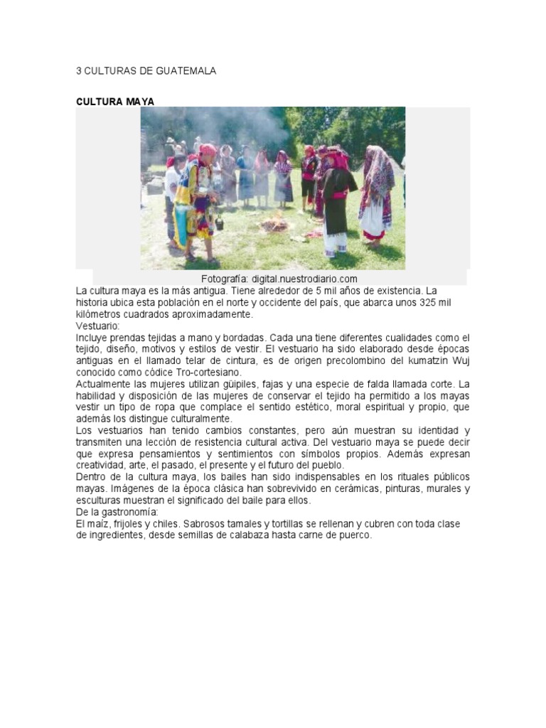 3 Culturas de Guatemala | PDF | Civilización maya | Dictadura