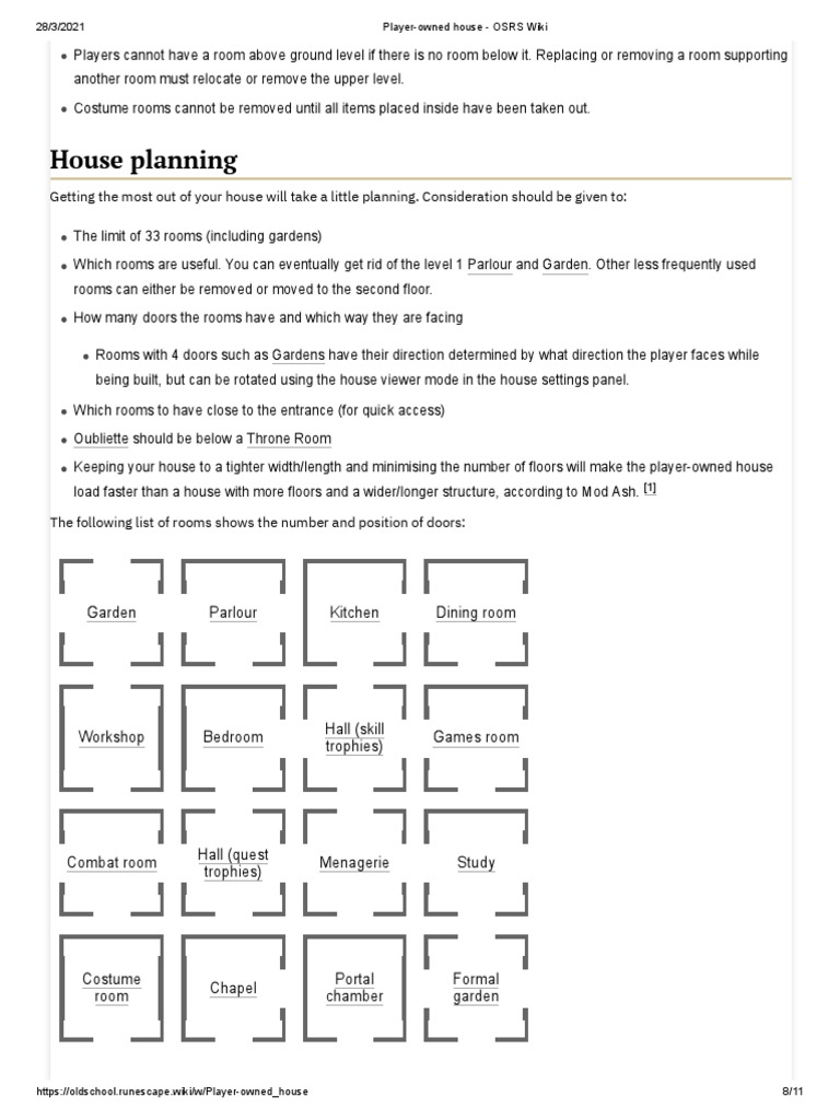 Player-Owned House - OSRS Wiki | PDF | Leisure | Sports