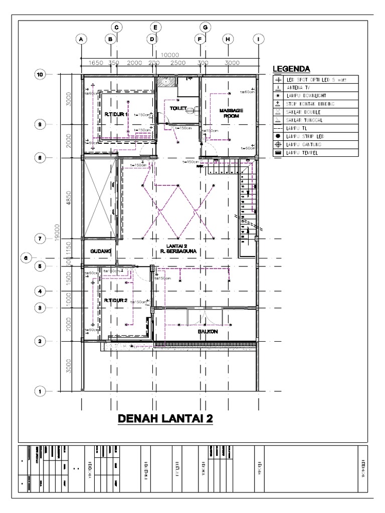Denah Instalasi Listrik Lt. 2 | PDF