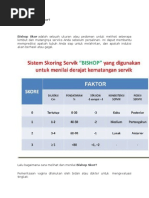 Tabel Pelvic Score Menurut Bishop | PDF
