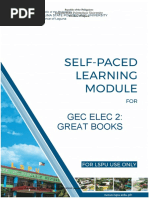 Course Guide - Ge Elec 2 - Great Books | PDF | Online And Offline | Cupid