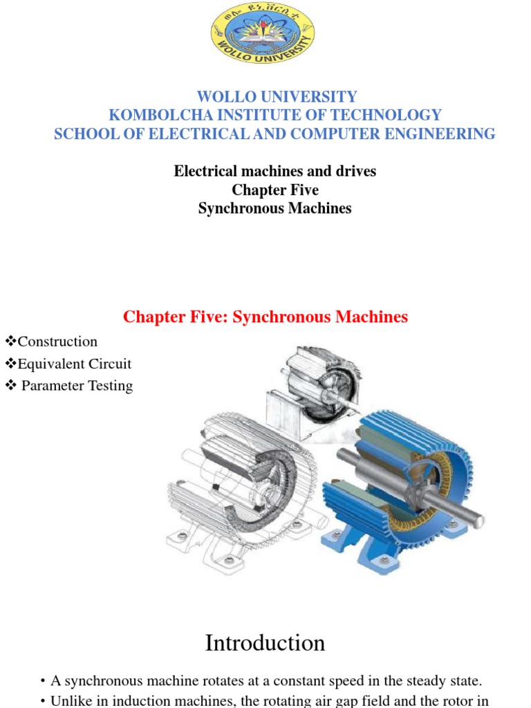 Synchronous Machines Overview | PDF | Electric Motor | Electric Generator