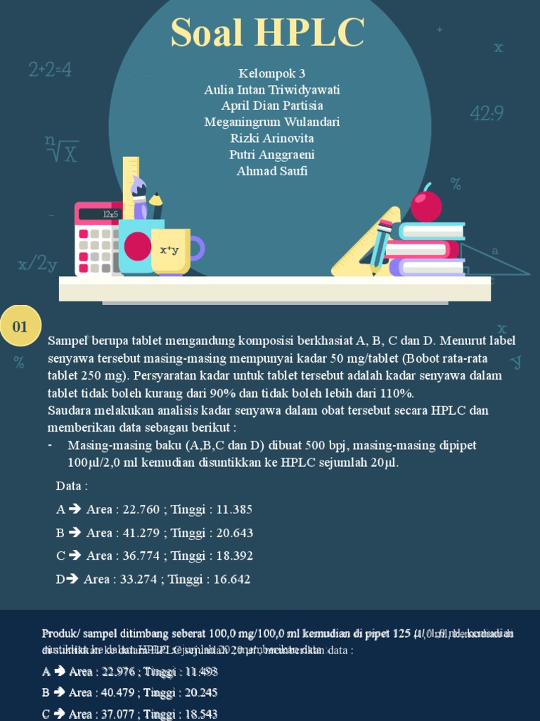 Kelompok 3 - Perhitungan HPLC | PDF