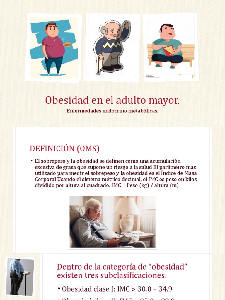 Obesidad y IMC en adultos mayores | PDF | Obesidad | Índice de masa ...