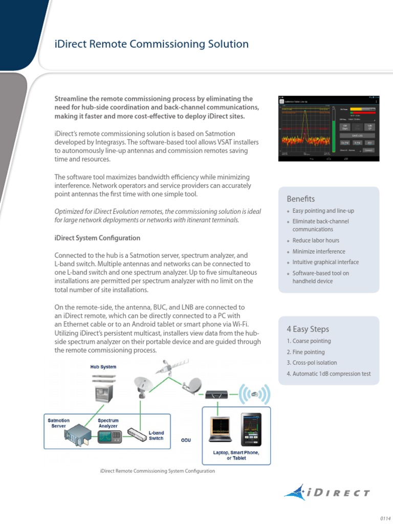 Idirect Remote Commissioning Solution | PDF | Very Small Aperture ...