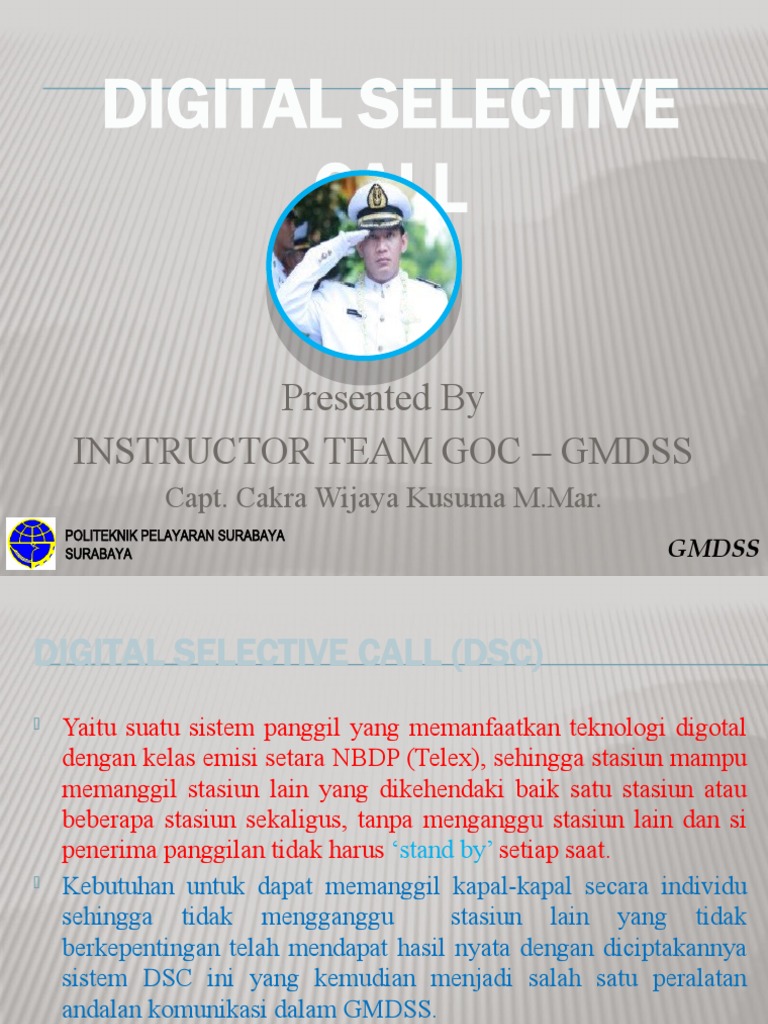 3 Digital Selective Call (DSC) .. | PDF