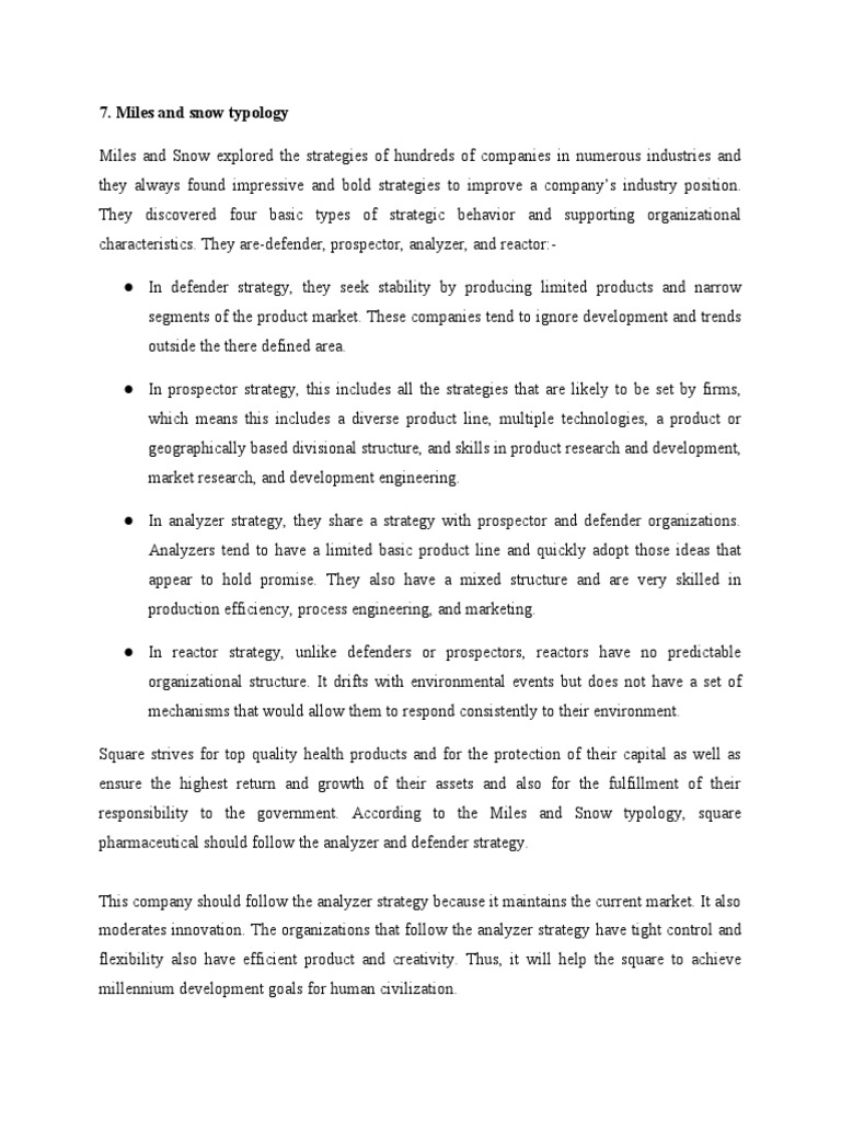Miles and Snow | PDF | Market (Economics) | Marketing