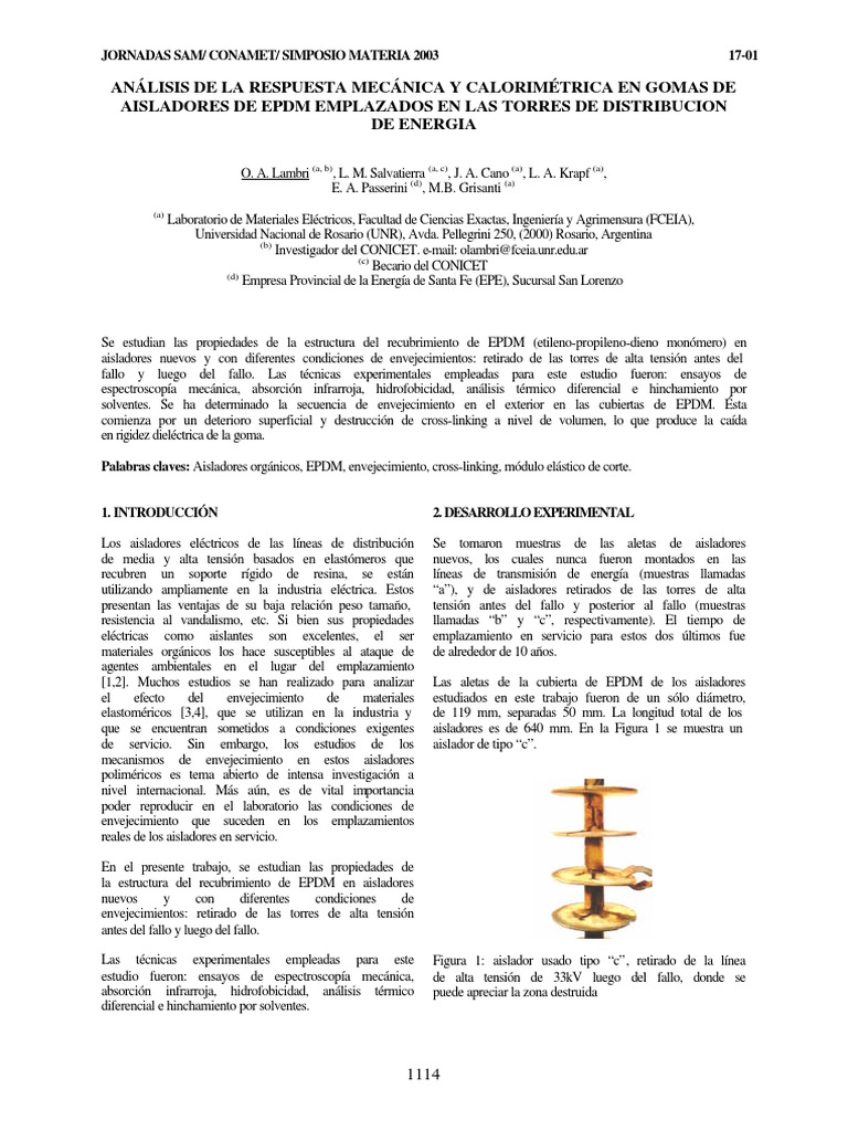 Dma 26 Dta-Dma-Ftir Epdm | PDF | Análisis térmico | Aislador (Electricidad)