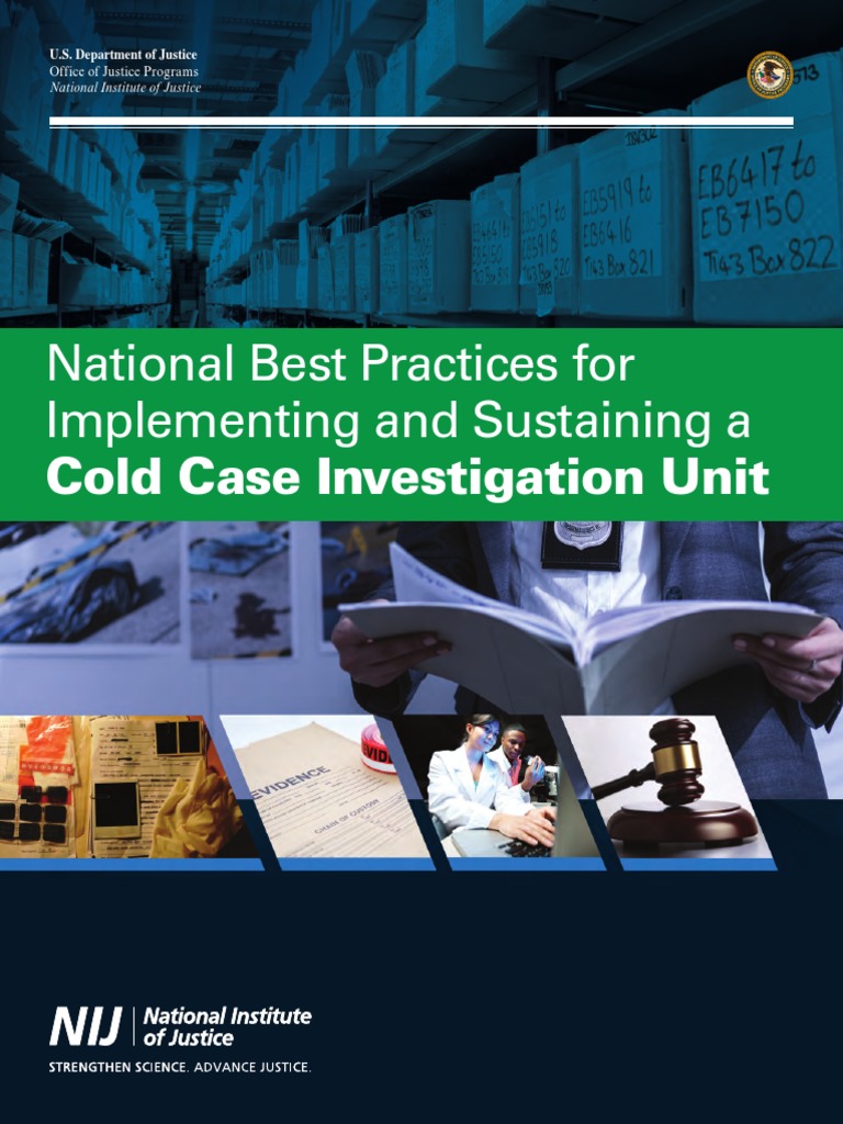 National Best Practices For Implementing and Sustaining A Cold Case ...