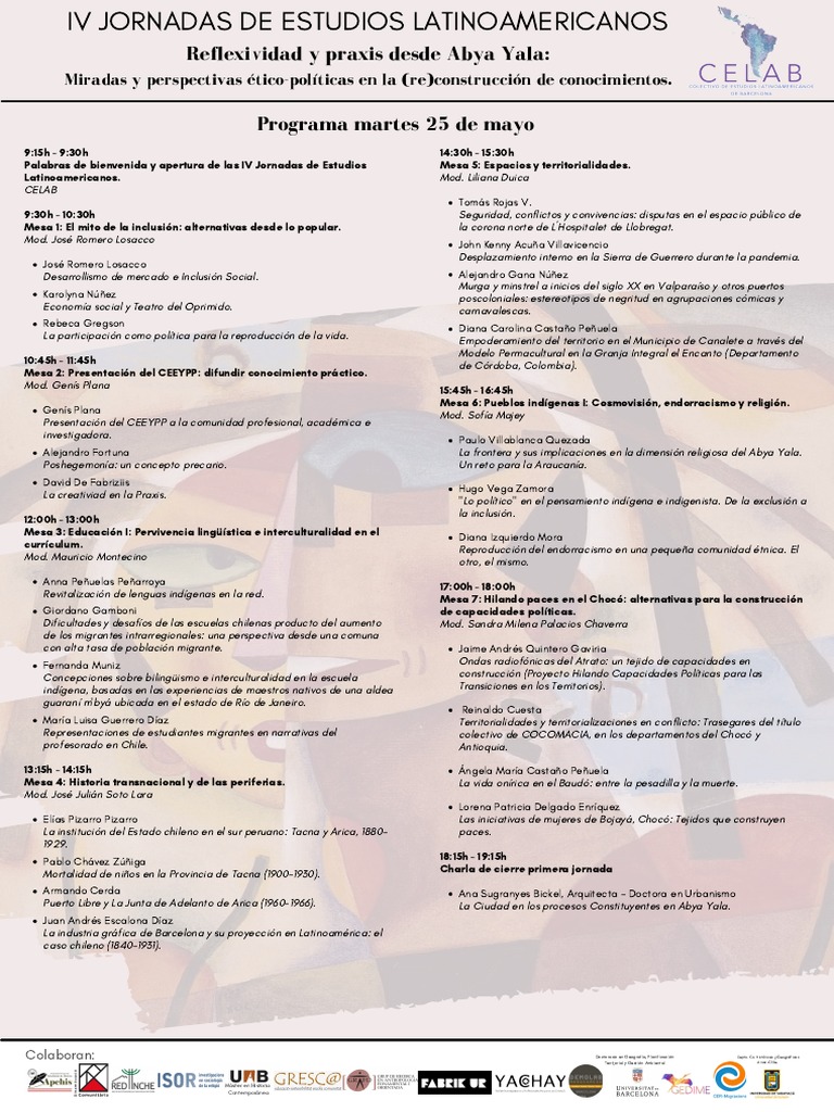 Programa Iv Jel 2021 | PDF | Chile | America latina