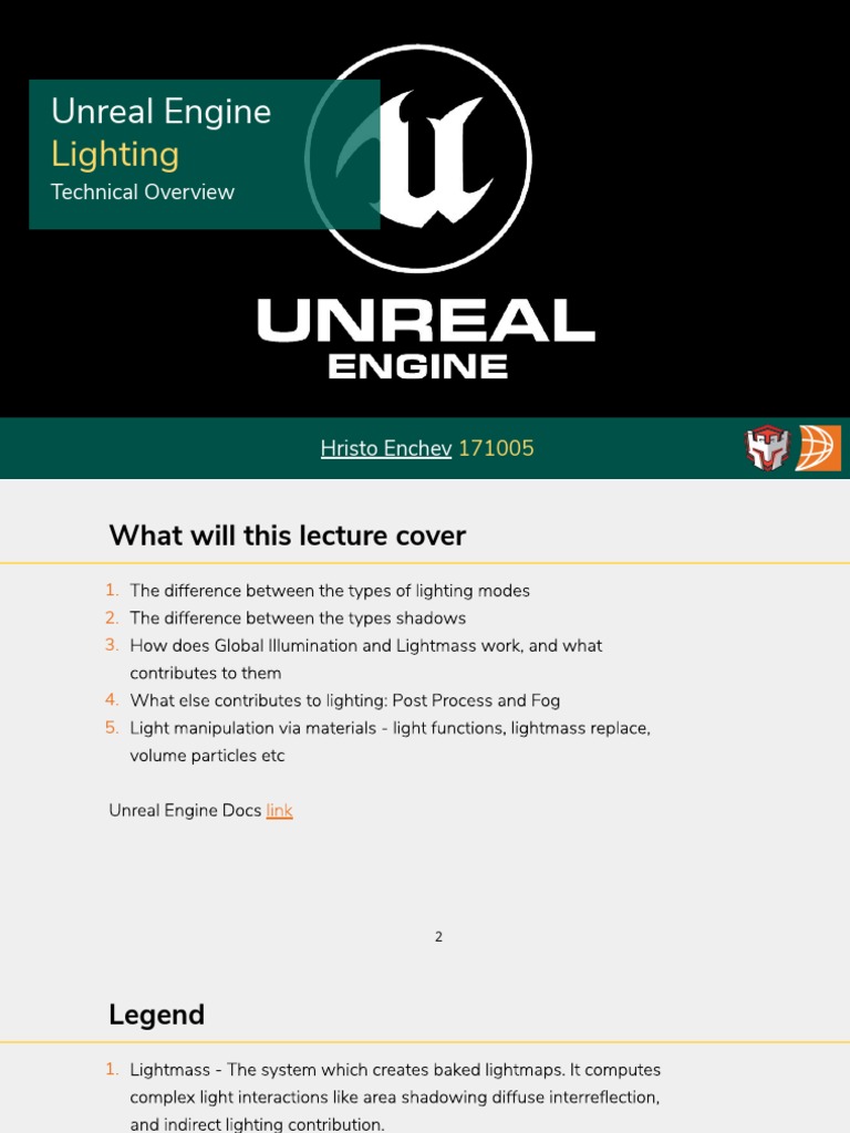 Unreal Engine 4 - Lighting Presentation | PDF | Shadow | Optics
