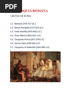 Los Siete Reyes de Roma: Historia y Aportaciones | PDF | Roma antigua ...