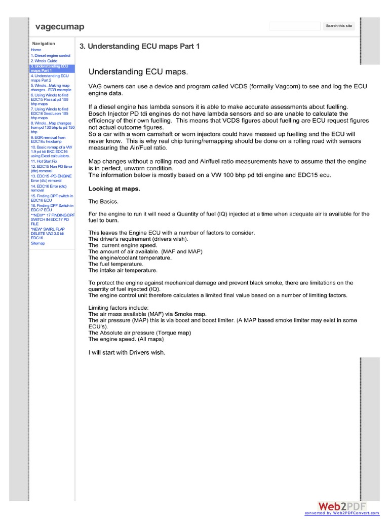 Understanding ECU Maps 1 | PDF | Business | Computers