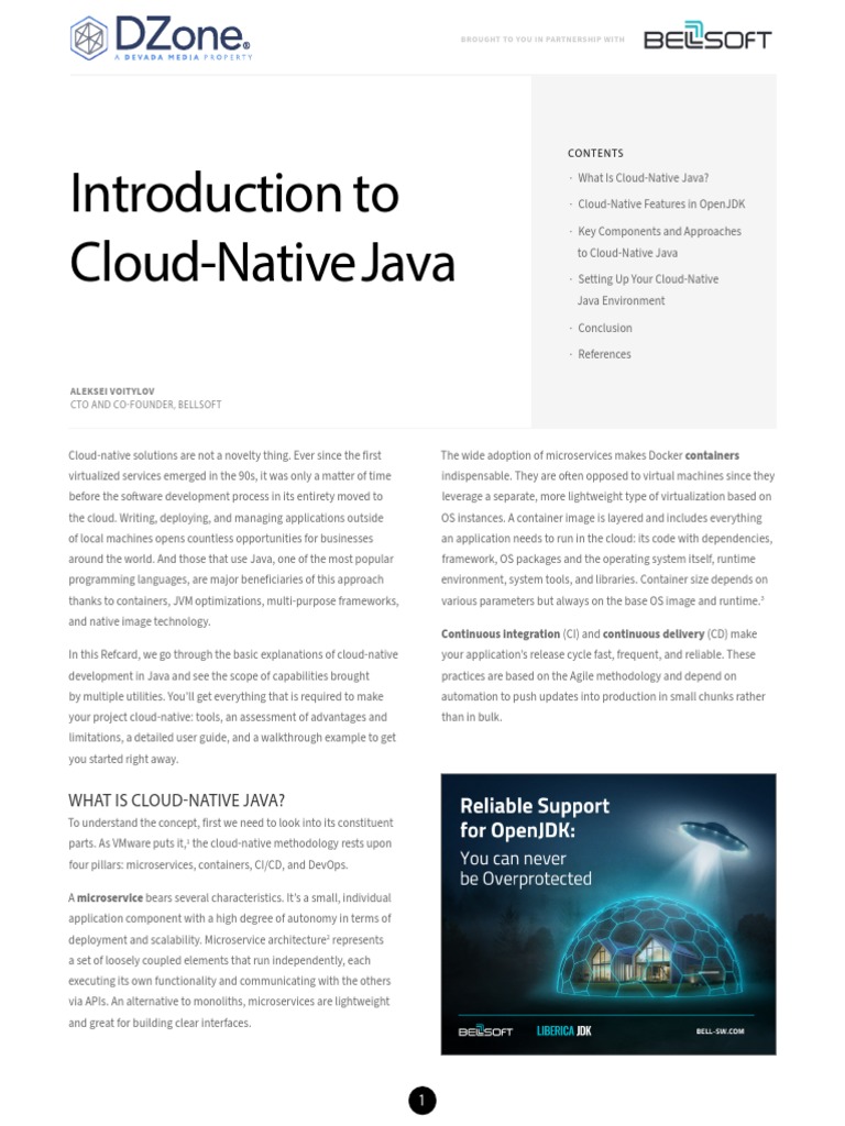 Refcard 349 Introduction To Cloud Native Java 2021 | PDF | Java Virtual Machine | Java ...