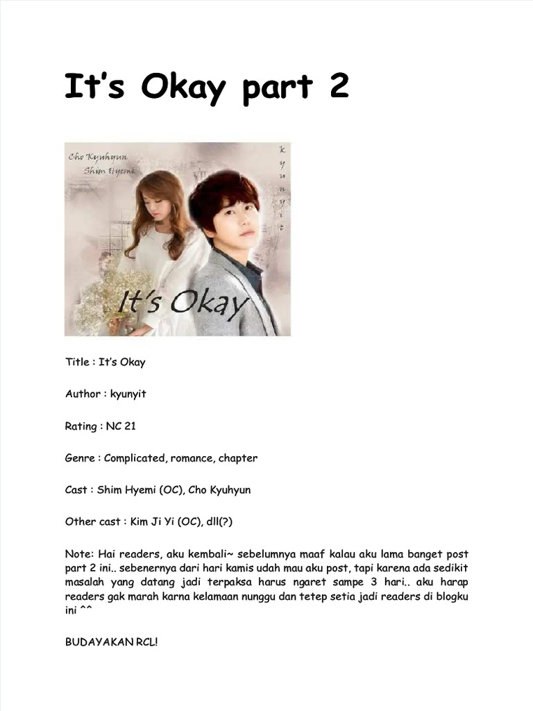 Its Okay Part 2 | PDF