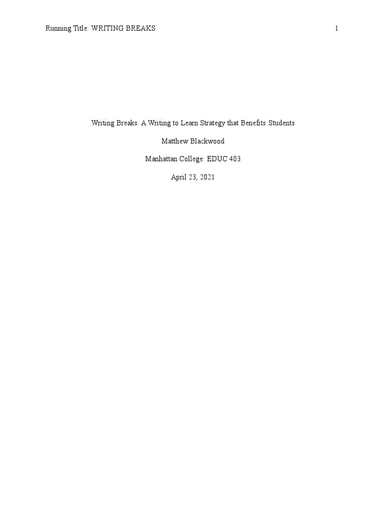 Action Research 403 Final Draft 1 | PDF | Reading Comprehension | Poetry