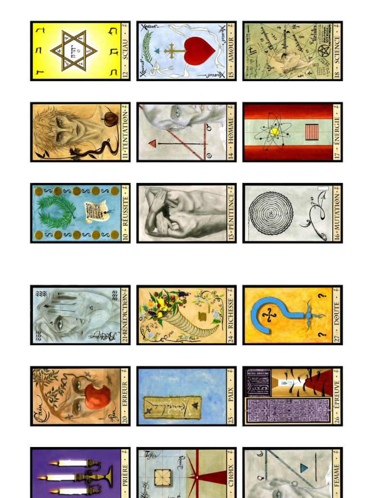 Oráculo de la Tríada ( Mazo en PDF para imprimir) | PDF