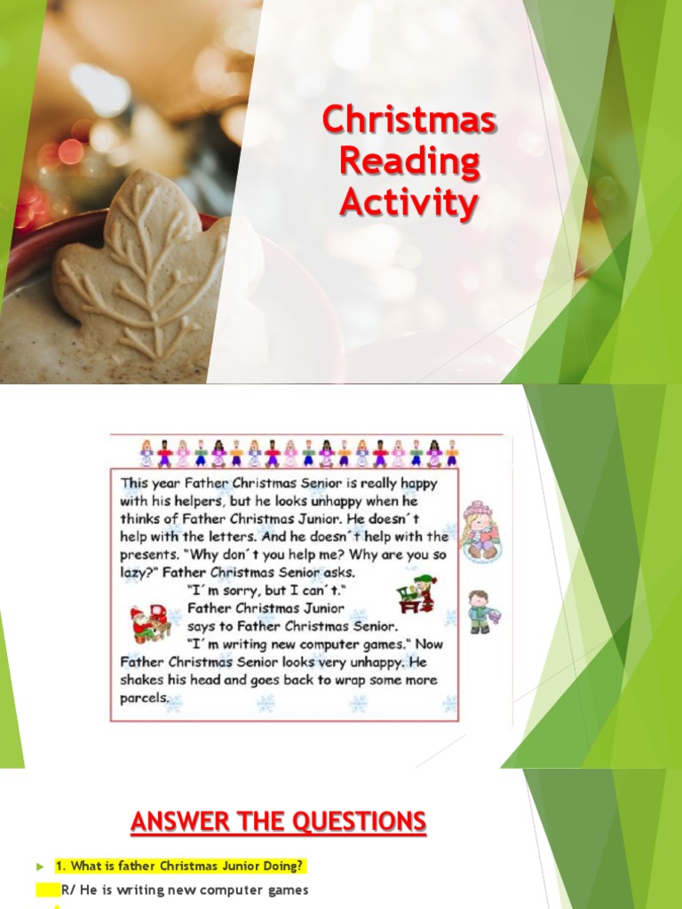 Christmas Reading Activity | PDF | Language Arts & Discipline